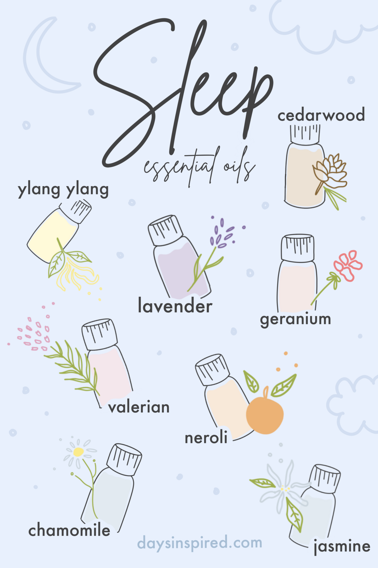 8 Best Essential Oils For A Good Night's Sleep - Days Inspired