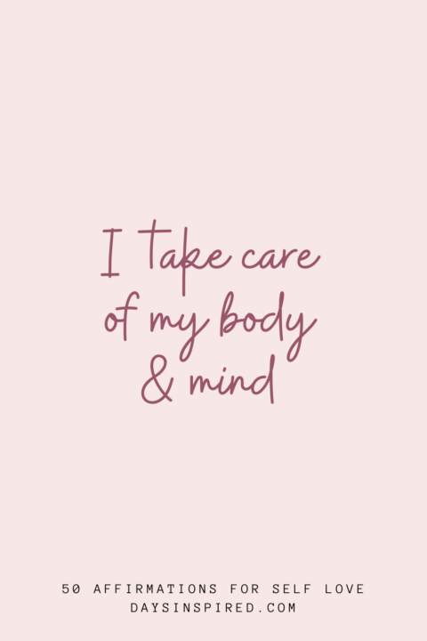 Learn to Love Yourself with 50 Inspiring Self Love Affirmations - Days ...
