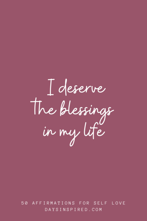 Learn to Love Yourself with 50 Inspiring Self Love Affirmations - Days ...