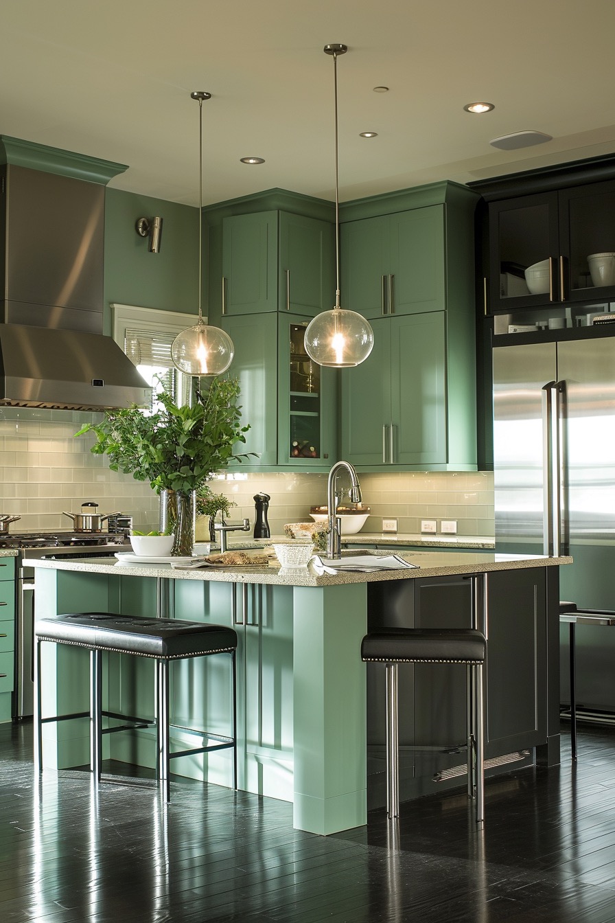 50+ Sage Green Kitchen Cabinet Inspirations to Transform your Home ...