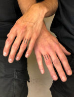 23 Perfectly Paired Matching Finger Tattoo Ideas - Days Inspired