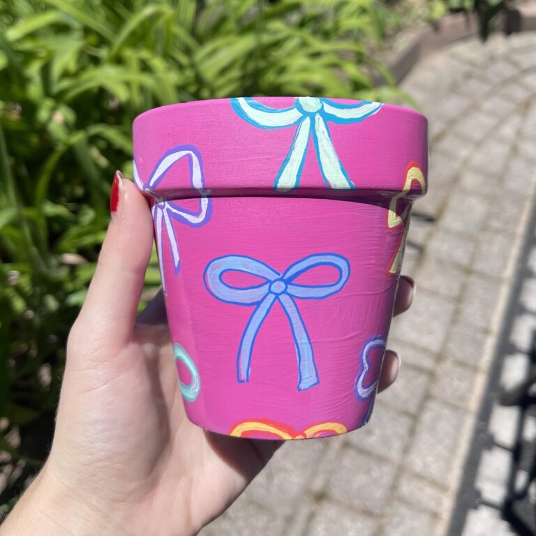 DIY Painted Terracotta Pots (Easy + cute designs) - Days Inspired