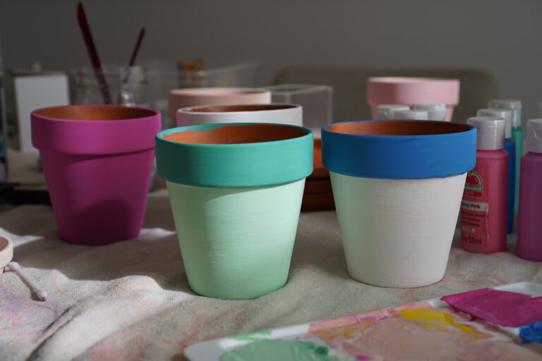 DIY Painted Terracotta Pots (Easy + cute designs) - Days Inspired